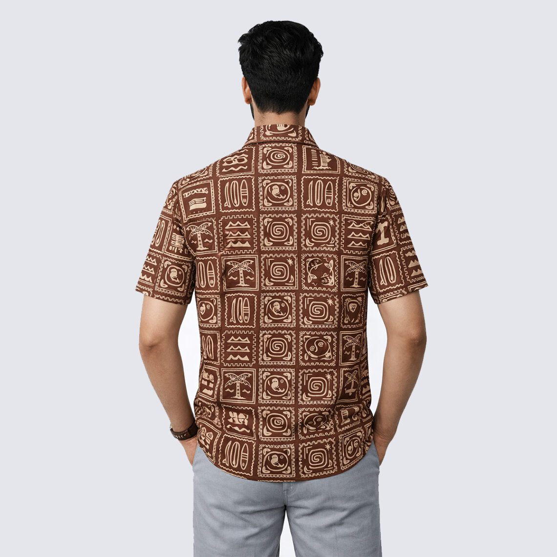 Arong Half Sleeve Cotton Shirt | Bunonika-34
